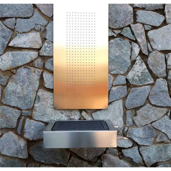 Barbecue mural luxe en inox | Un barbecue charbon contemporain aux ...