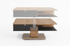 Table basse transformable, convertible, extensible
